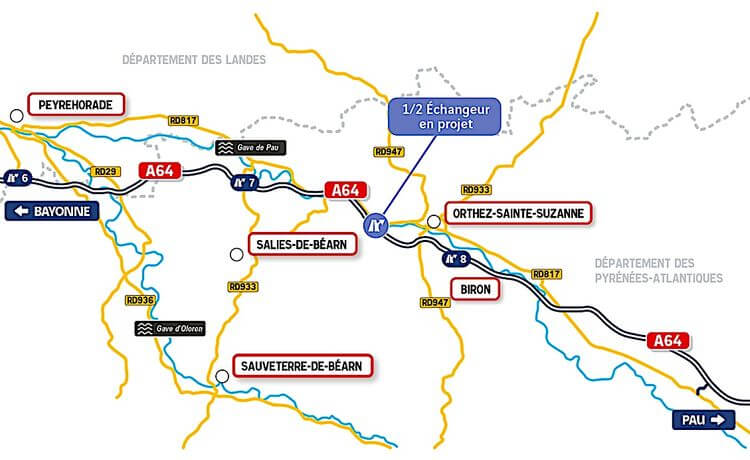 ÉCHANGEURS – Les 3 projets sur l’A64 en ligne de mire - PresseLib