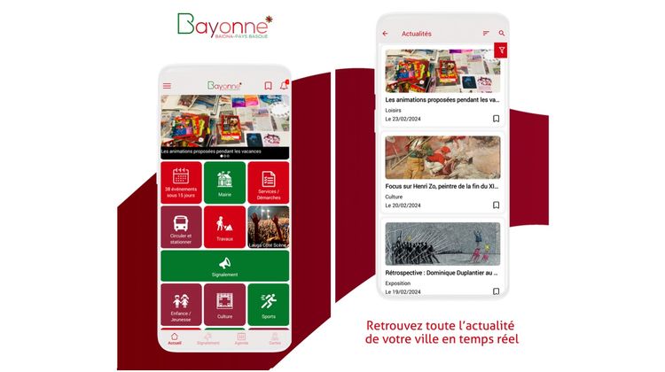 Bayonne lance son application mobile - PresseLib